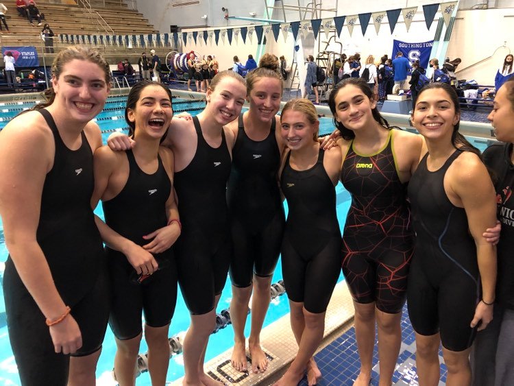Greenwich High girls swim team uses its depth to capture Class LL ...