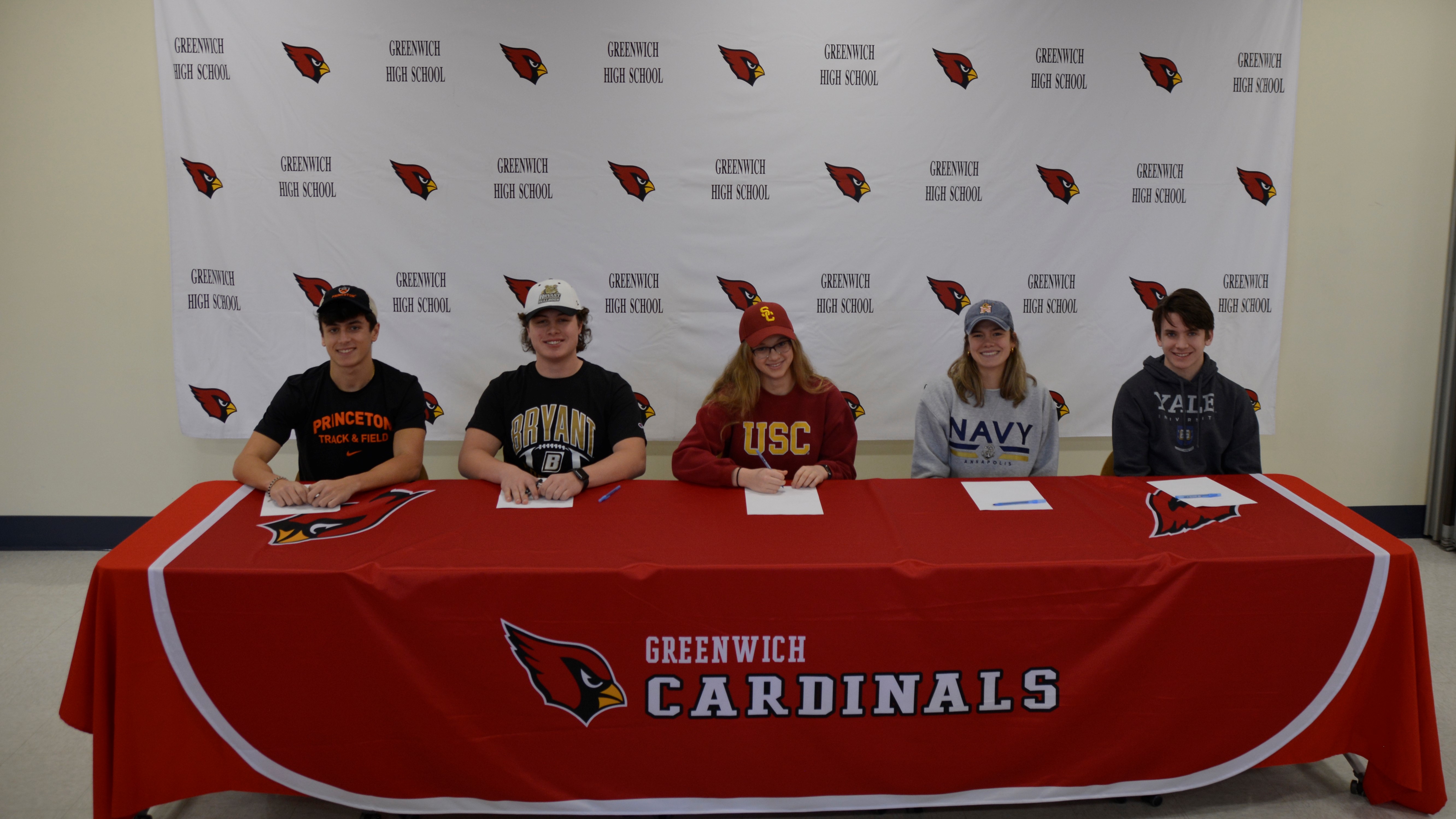 Greenwich High School holds ceremony honoring its Division I-bound ...