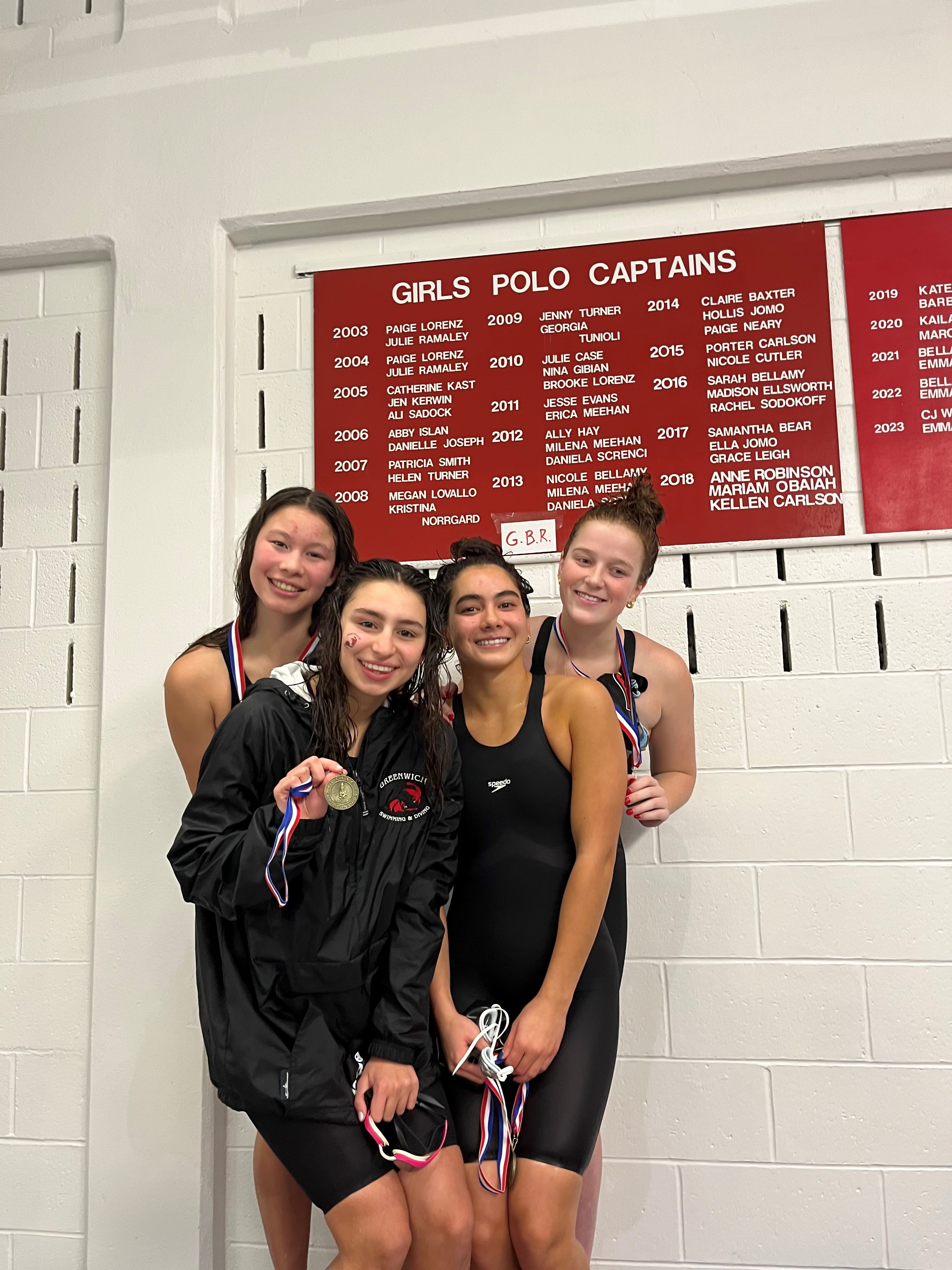 Greenwich High School girls swimming team captures team title at FCIAC ...
