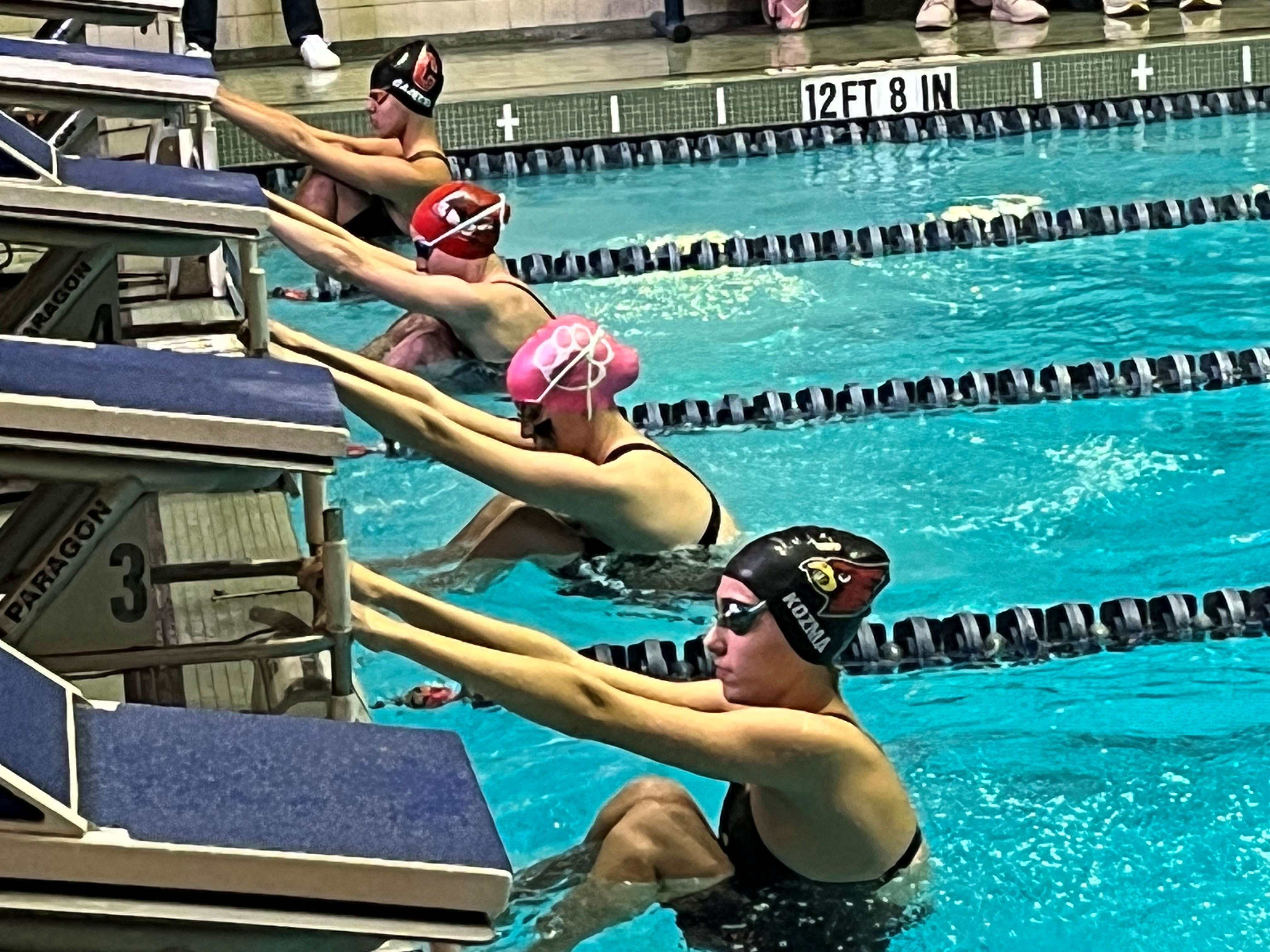 Greenwich High girls swimming team shows its depth in capturing another ...