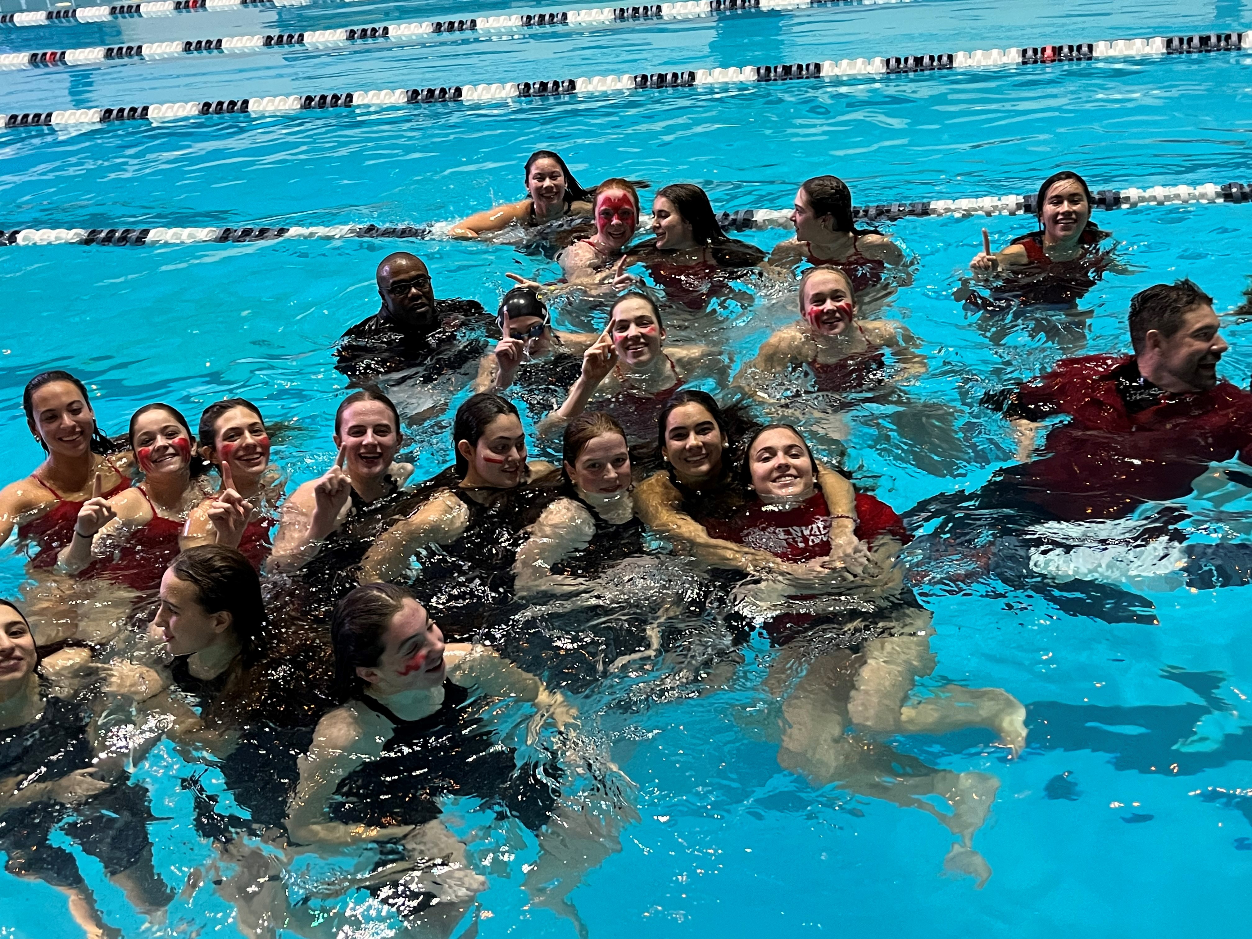 Greenwich High girls swimming team shows its depth in capturing another ...