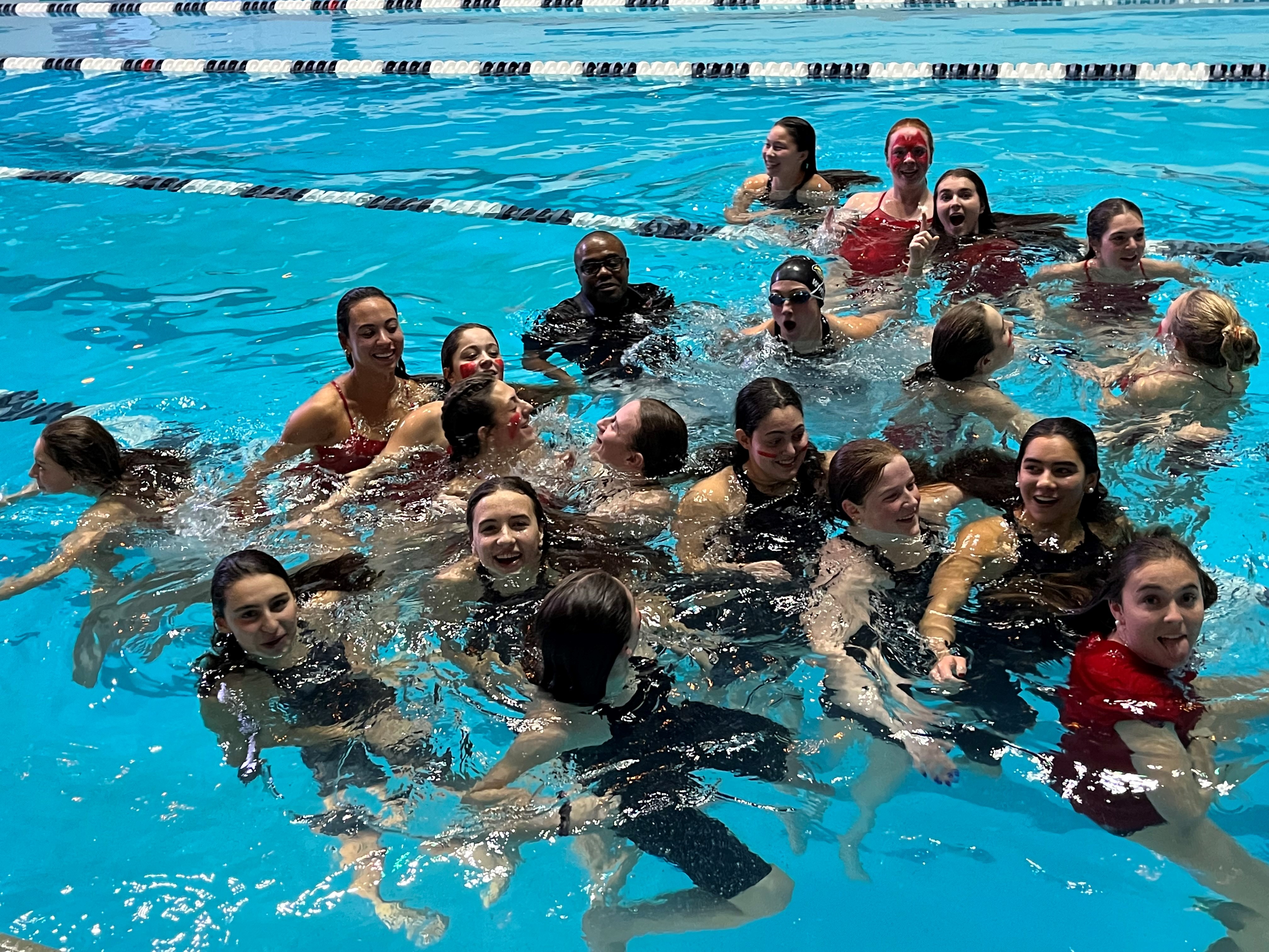 Greenwich High girls swimming team shows its depth in capturing another ...