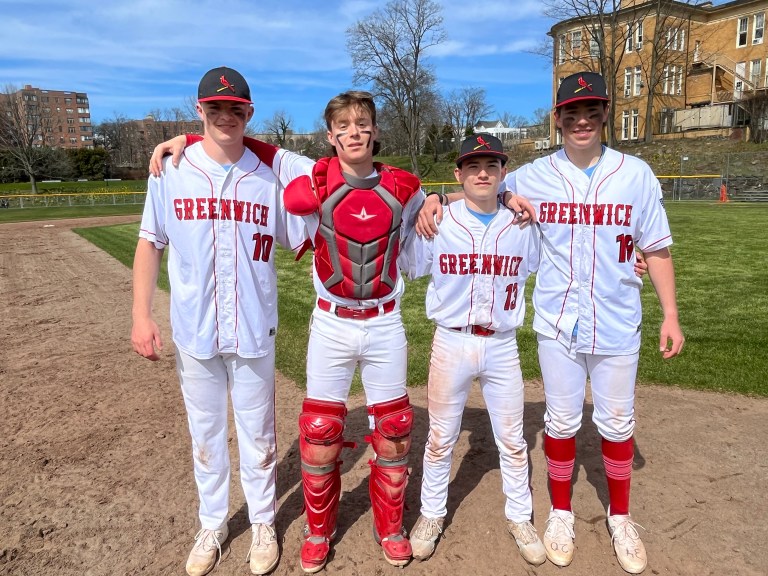 Greenwich High School baseball team opens its season by defeating West ...