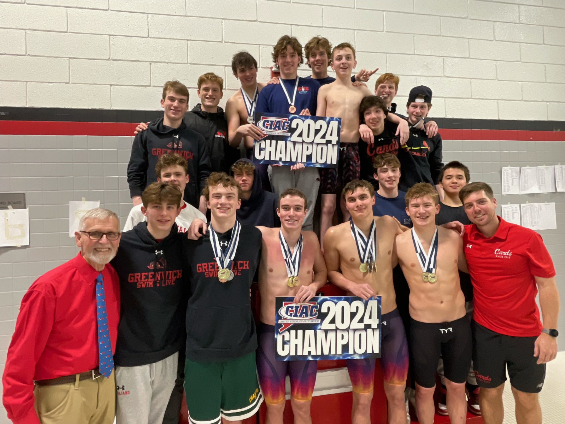 Greenwich High School boys swimming team claims 10th consecutive CIAC ...
