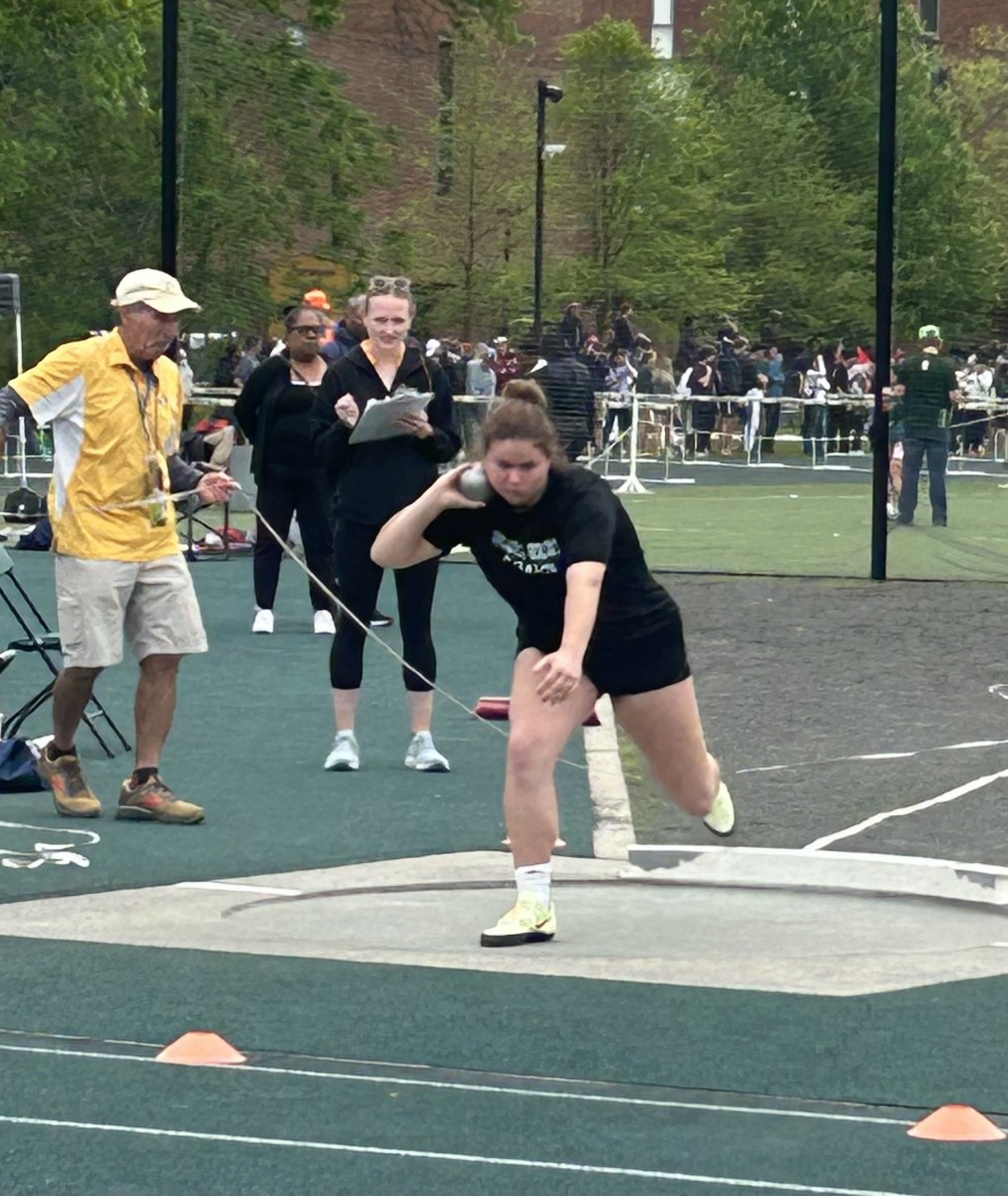 Grace Gapen of Sacred Heart Greenwich won the shot put title at the ...