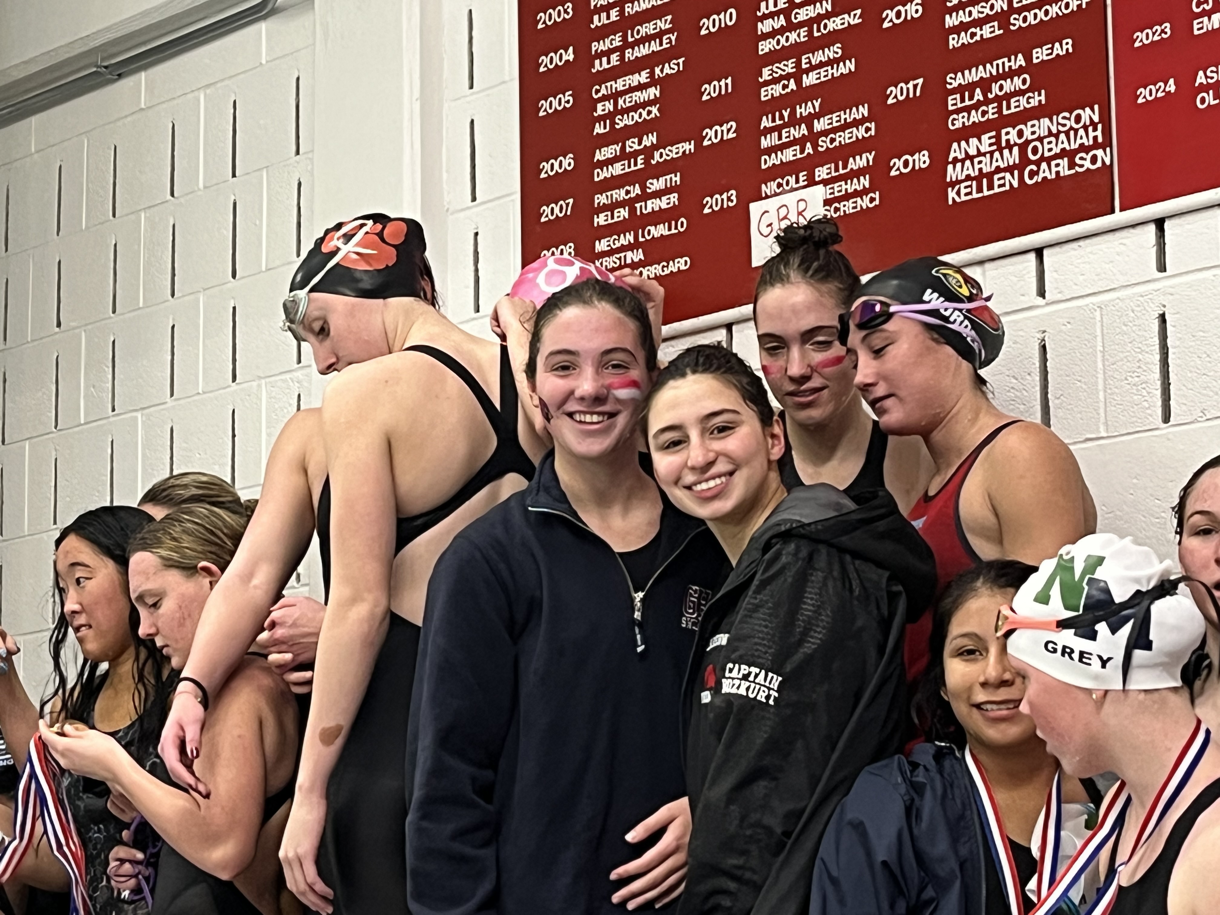 Greenwich High girls swim team places second in team standings at FCIAC ...