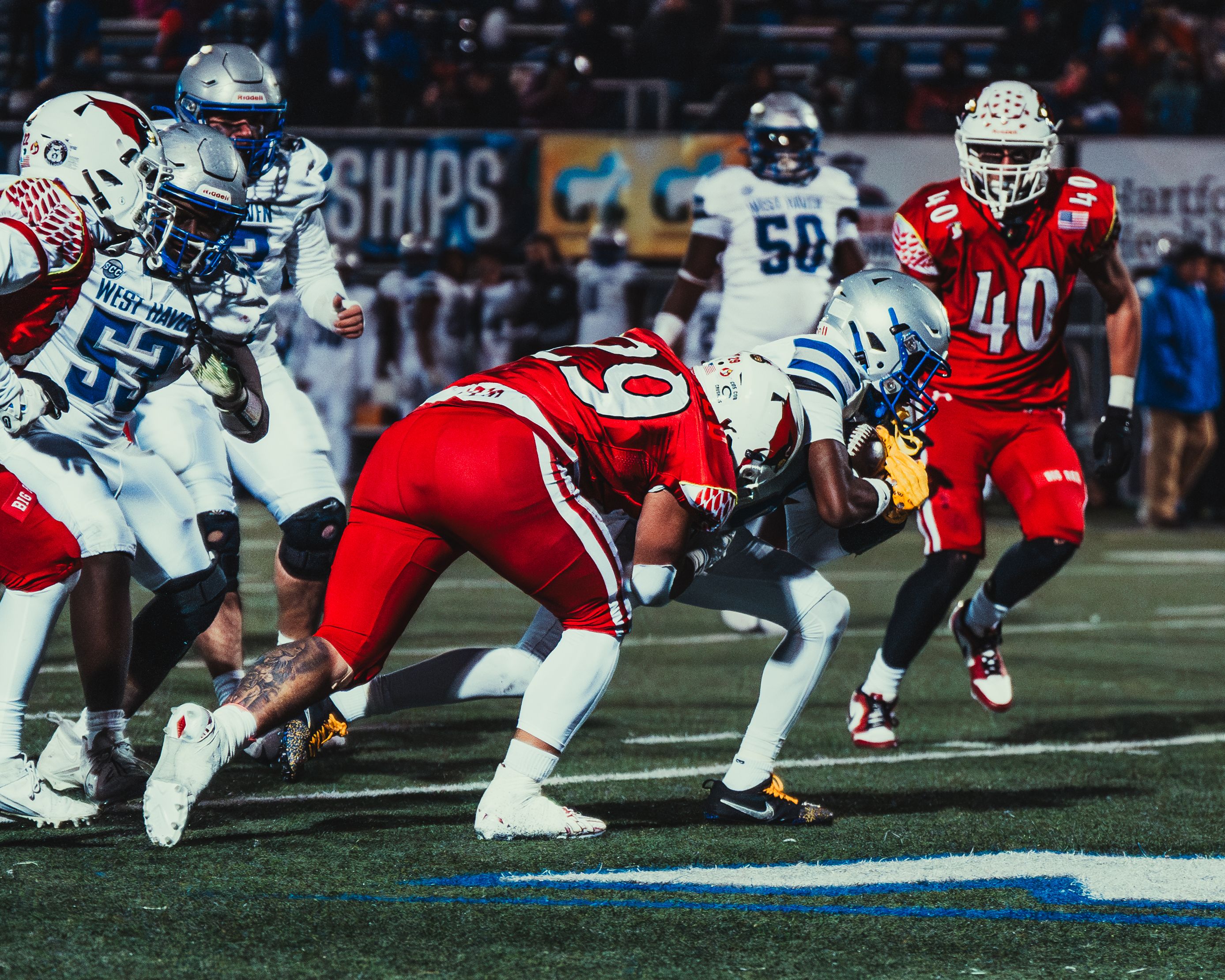 Greenwich High football team defeats West Haven, 14-0, to capture the ...