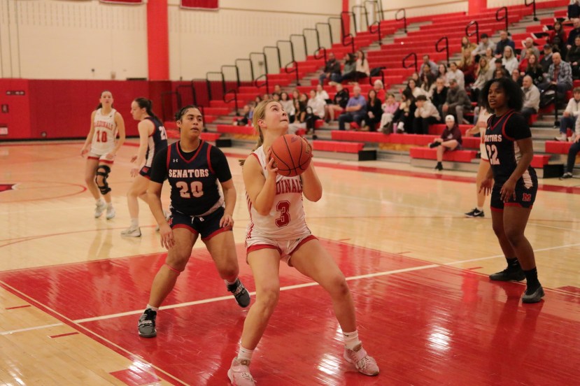 Cardinals girls basketball team celebrate Senior Night with victory vs ...