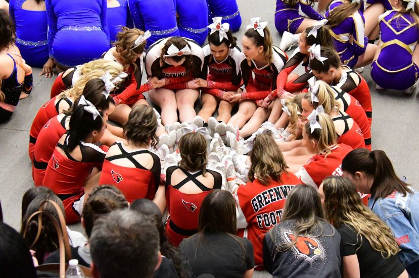 Greenwich High School varsity cheerleading team wins Division I title ...