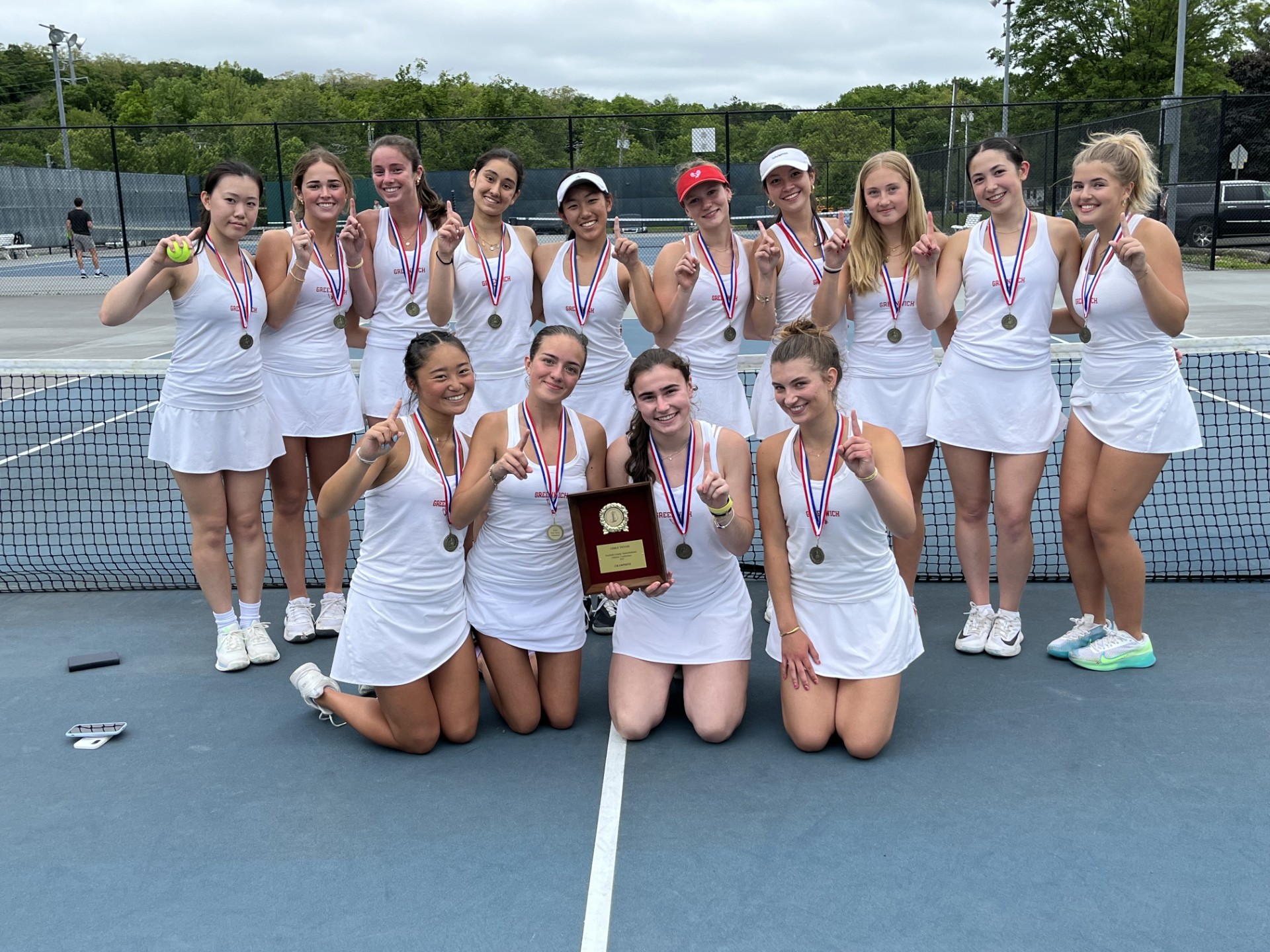 Greenwich High School girls tennis team sweeps Fairfield Ludlowe to ...