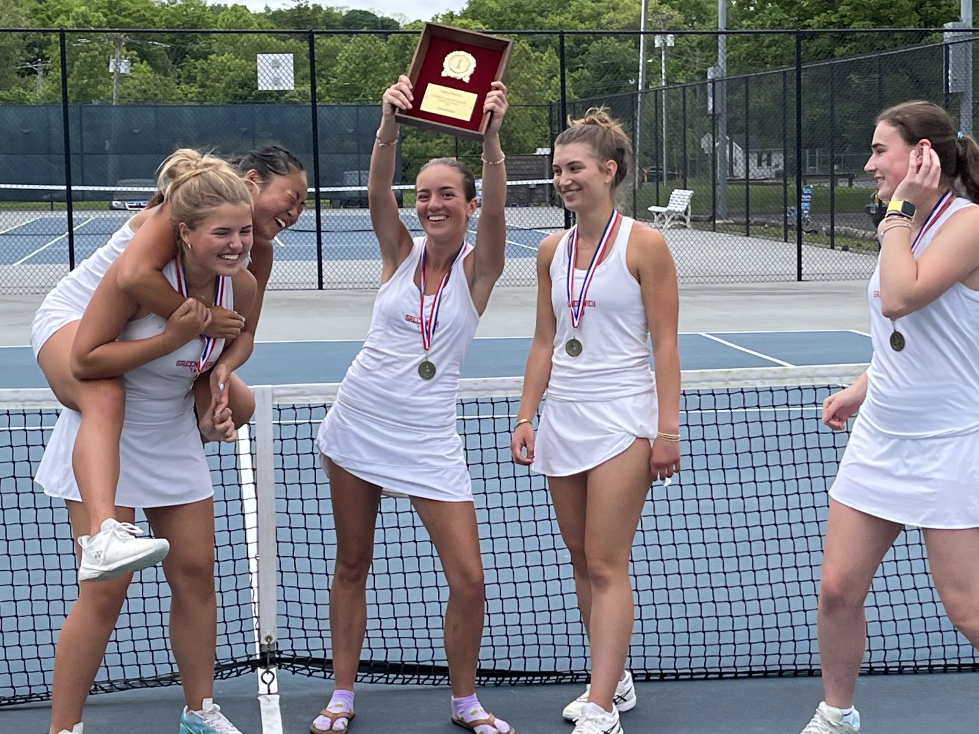 Greenwich High School girls tennis team sweeps Fairfield Ludlowe to ...