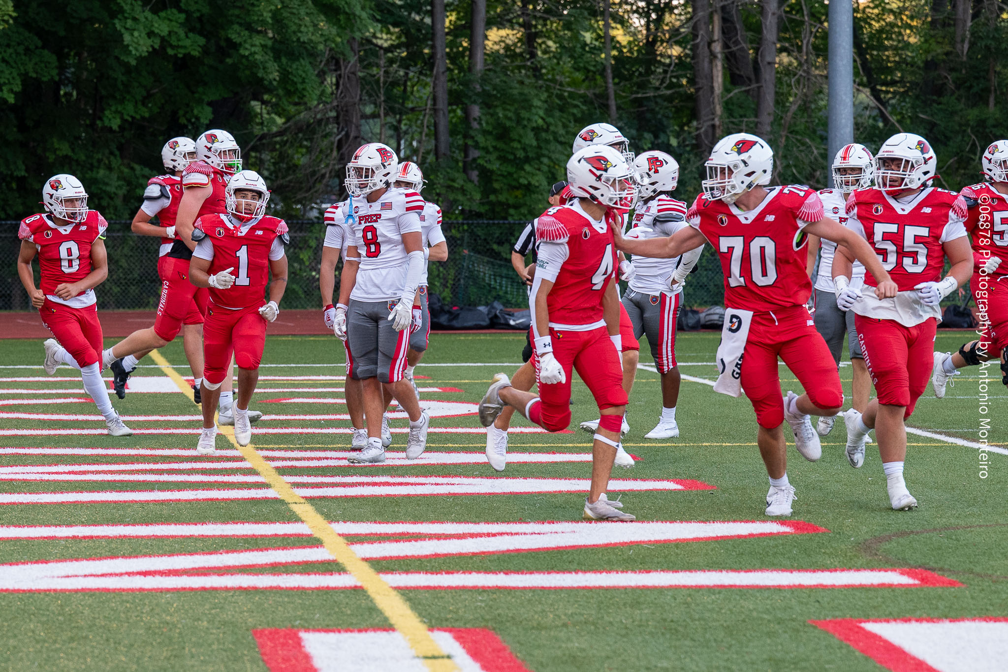 Greenwich High School football team opens season with impressive ...