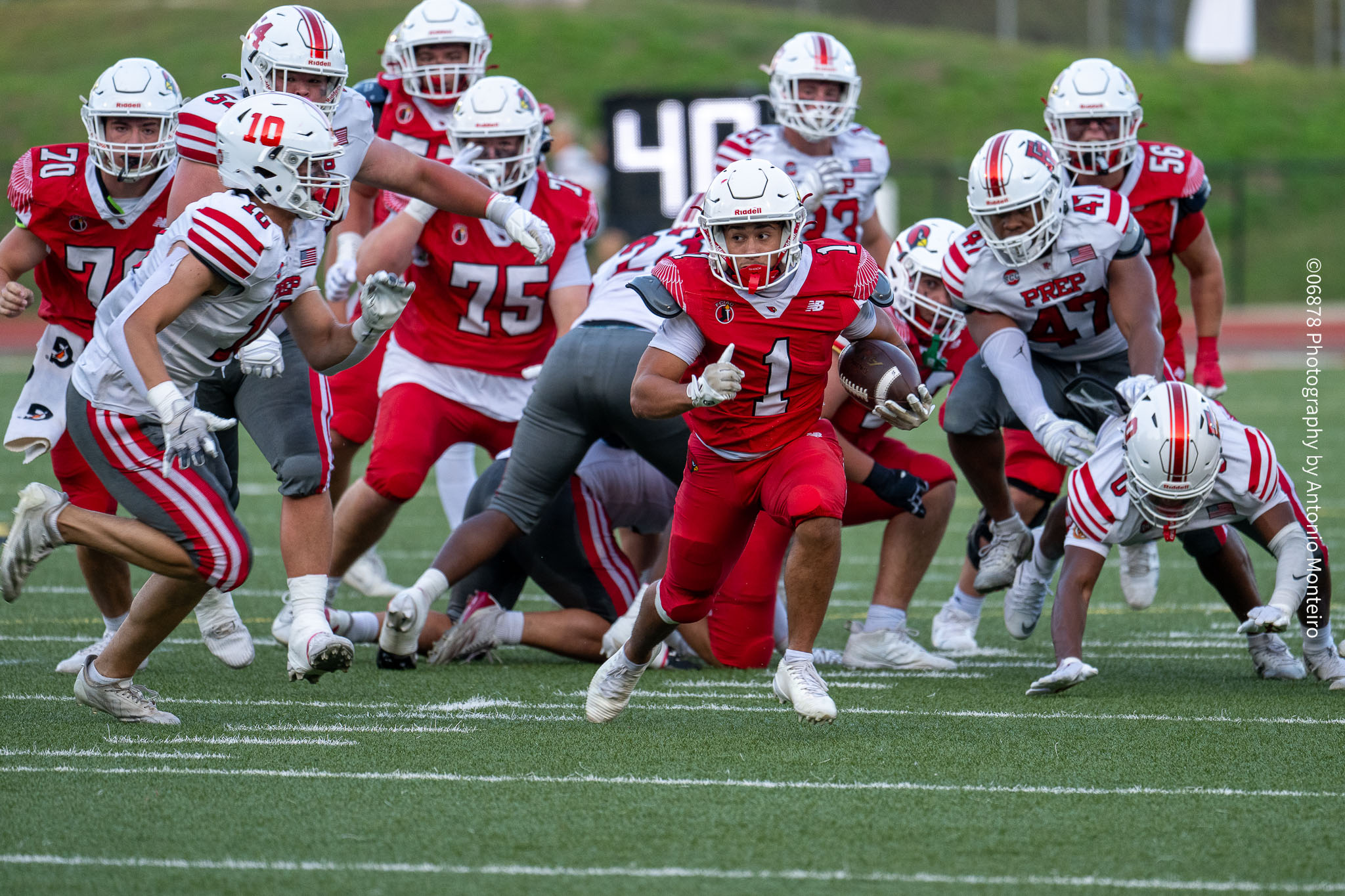 Greenwich High School football team opens season with impressive ...