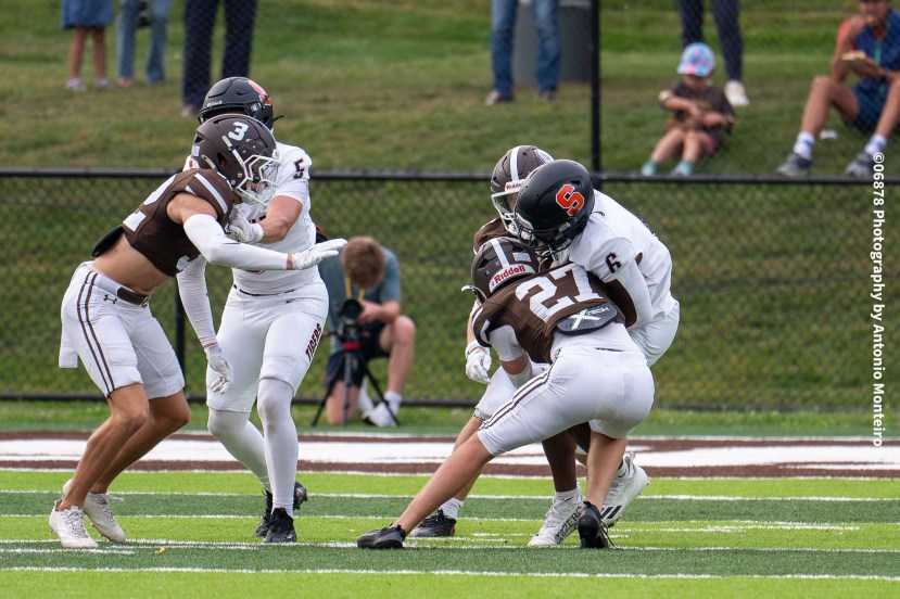 Brunswick football team outscores Suffield Academy in action-packed ...