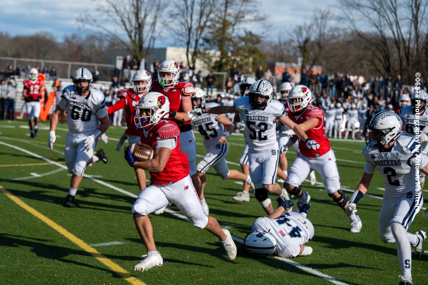 Greenwich High football team tops Thanksgiving rival Staples, 33-19 ...