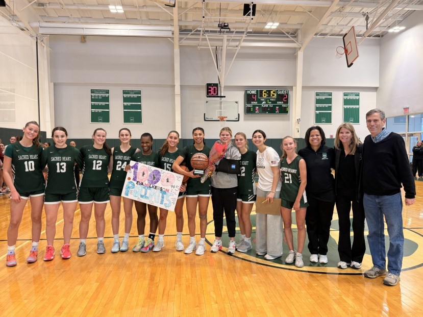 Sacred Heart Greenwich senior basketball guard Eva Wilkerson reaches 1 ...